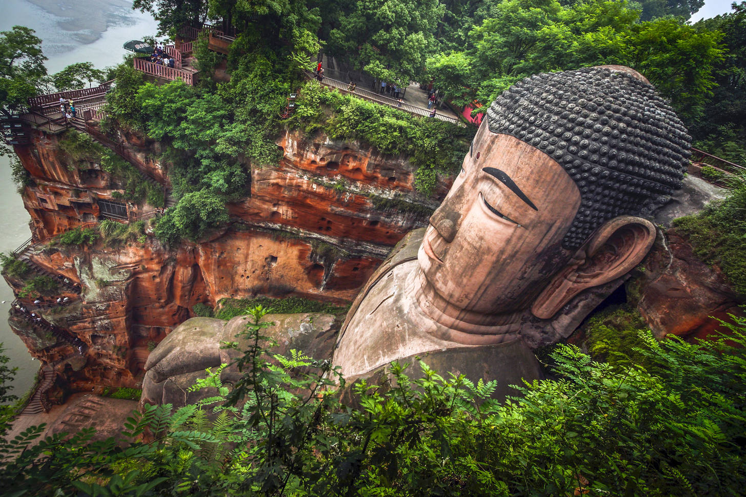 Leshan Buddha statue Jigsaw Puzzle (Countries, China) | Puzzle Garage