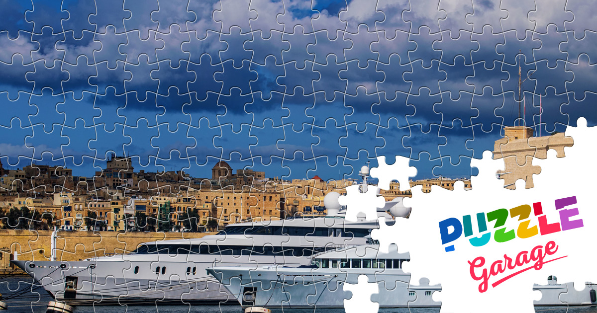 Yachts in the harbor in Malta Jigsaw Puzzle (Countries, Malta) | Puzzle ...