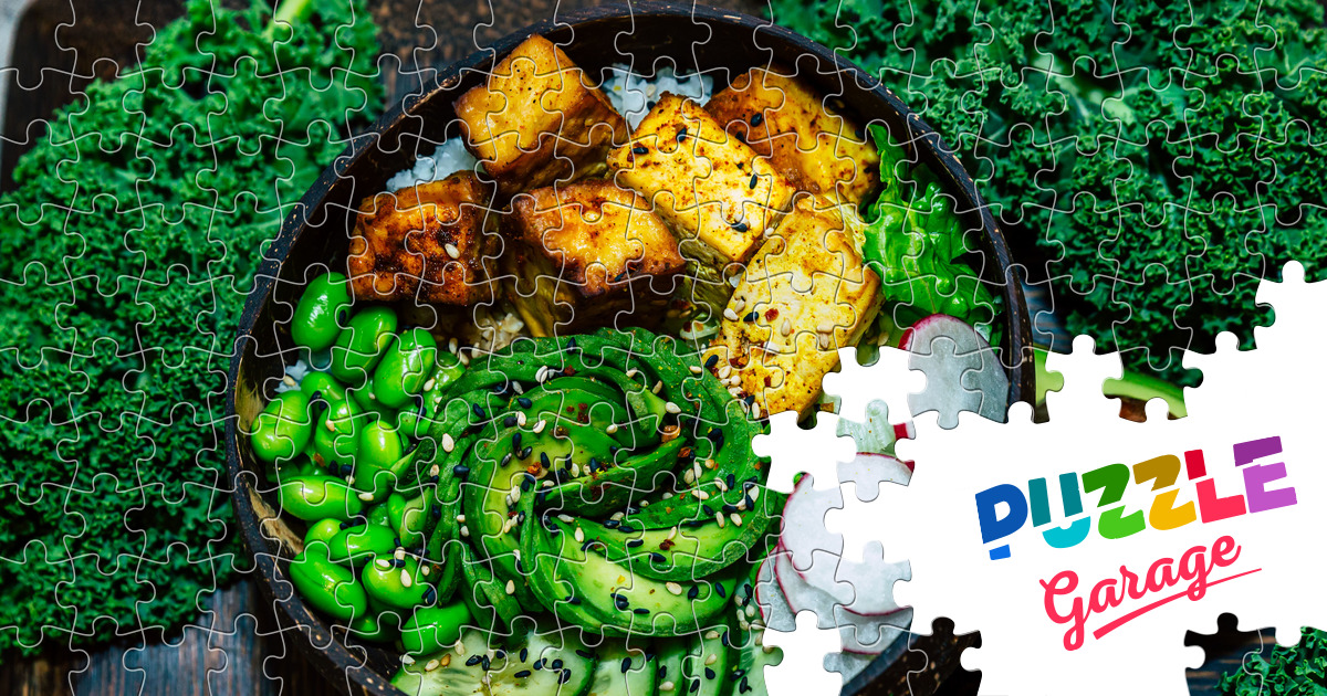 Dish with vegetables and beans Jigsaw Puzzle (Home, Food) | Puzzle Garage