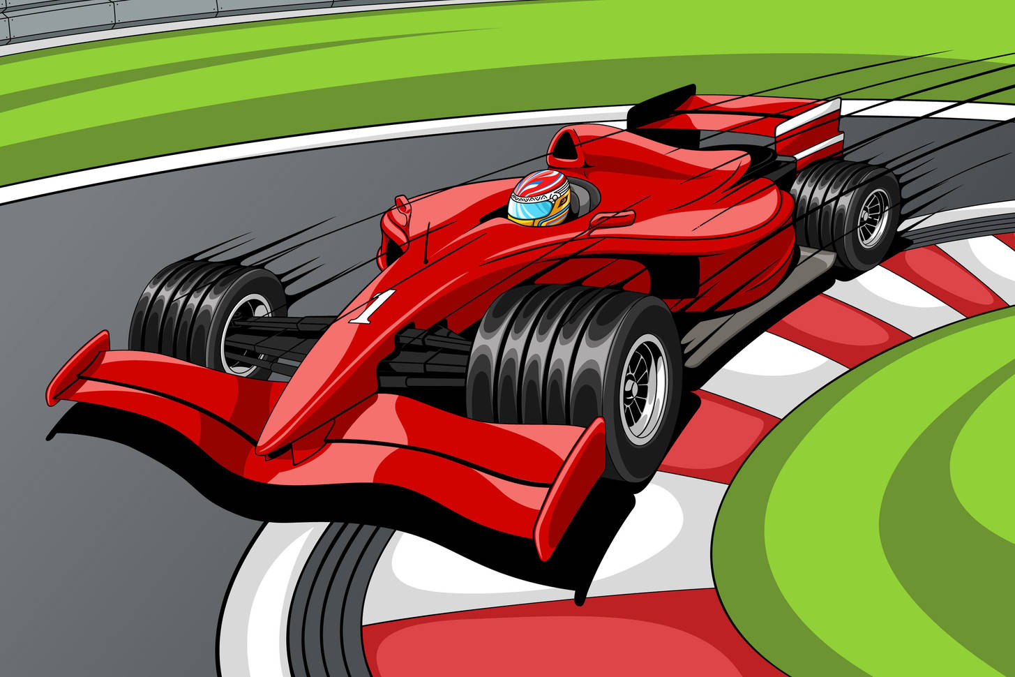 Racing car Jigsaw Puzzle (For children, Cartoon Illustrations) | Puzzle ...