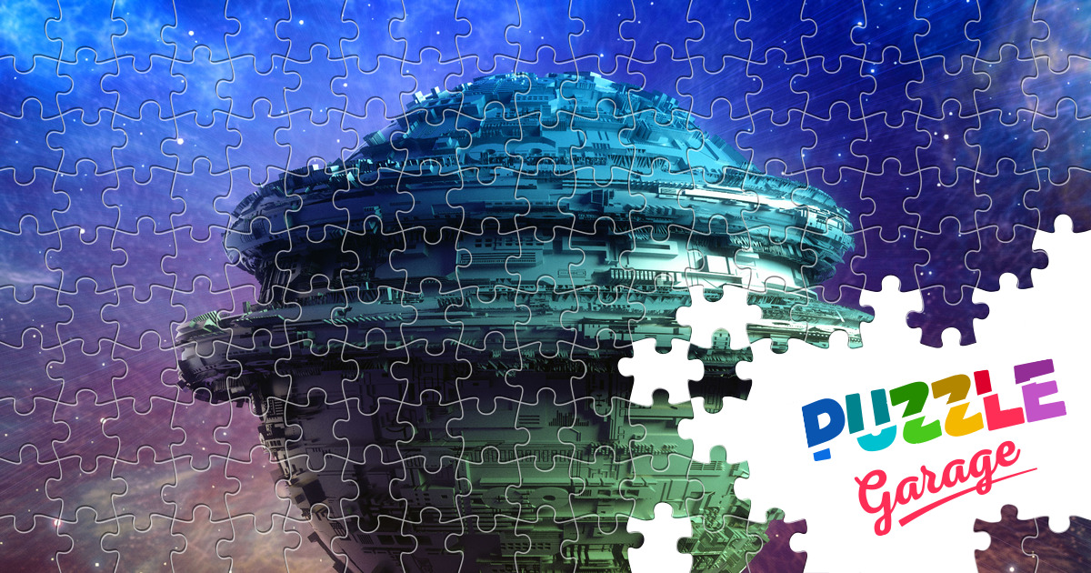 Alien ship in space Jigsaw Puzzle (Space, Sci-Fi) | Puzzle Garage
