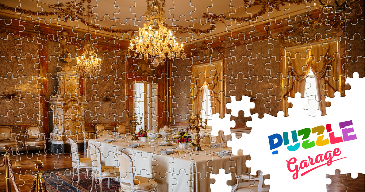 Interior of the Valtice Palace Jigsaw Puzzle (Countries, Czech Republic ...