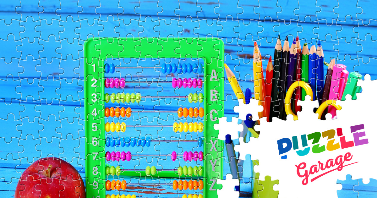 Multi-colored abacus and pencils Jigsaw Puzzle (Stuff, Tools) | Puzzle ...