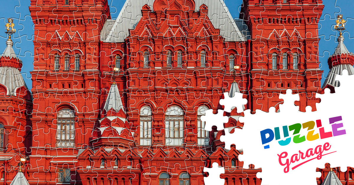 Facade of the State Historical Museum in Moscow Jigsaw Puzzle ...