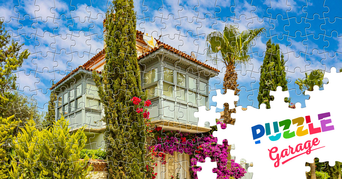 Stone houses in Alacati Jigsaw Puzzle (Countries, Turkey) | Puzzle Garage