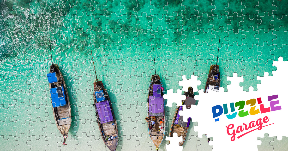 Tourist boats Jigsaw Puzzle (Other, Aerial view) | Puzzle Garage