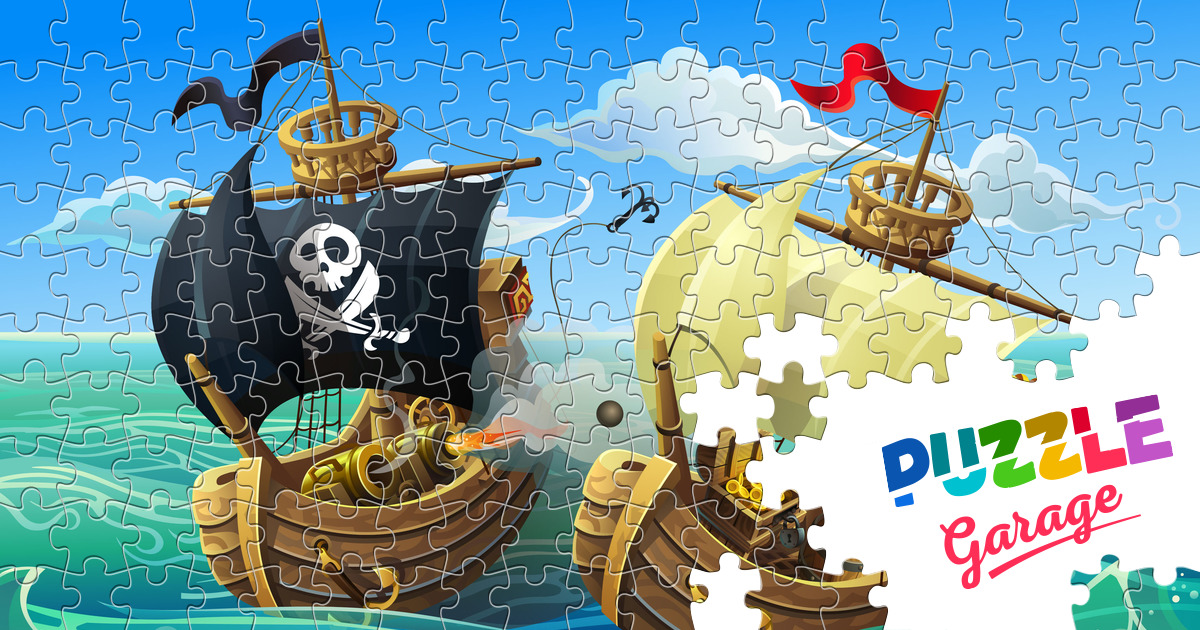 Pirates Jigsaw Puzzle (For children, Cartoon Illustrations) | Puzzle Garage