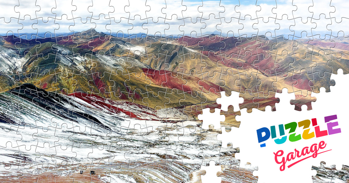 Rainbow mountains of Peru Jigsaw Puzzle (Countries, Peru) | Puzzle Garage