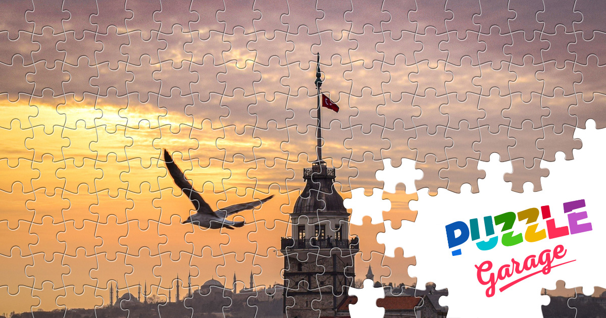 Maiden Tower in Istanbul Jigsaw Puzzle (Countries, Turkey) | Puzzle Garage