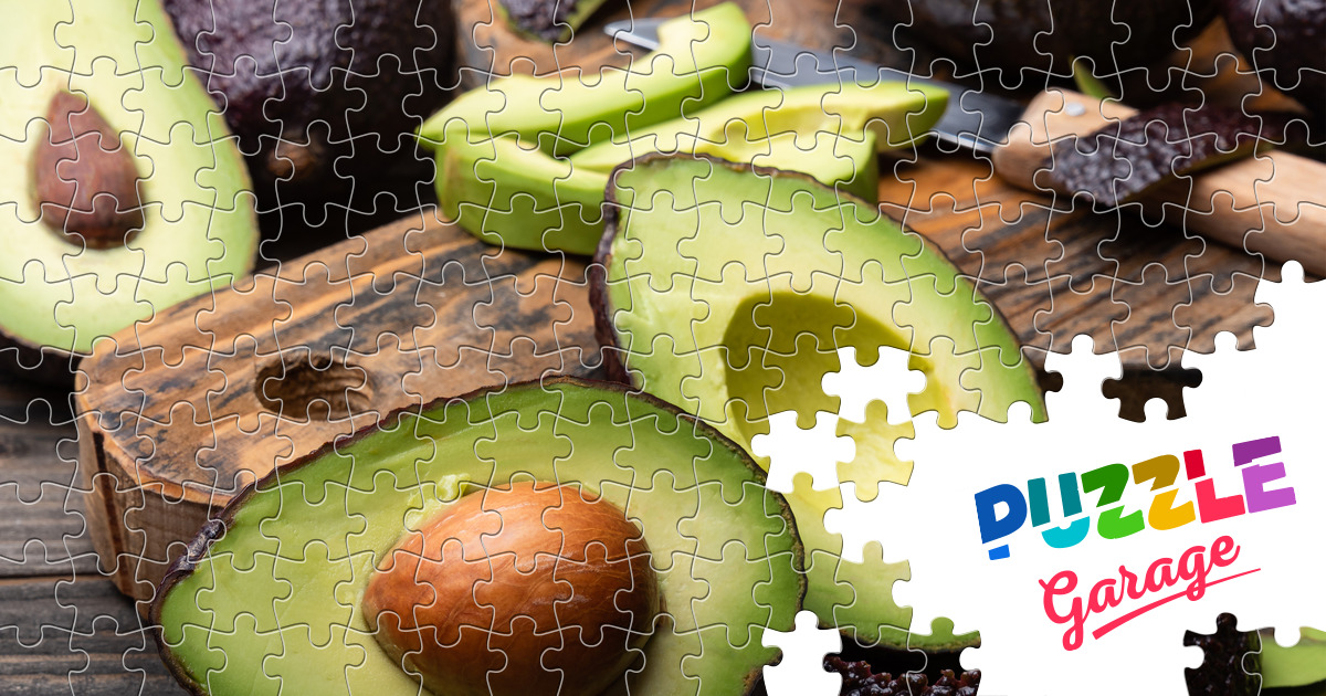 Sliced avocado Jigsaw Puzzle (Plants, Fruits) | Puzzle Garage