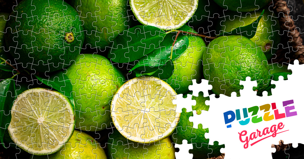 Limes in a basket Jigsaw Puzzle (Plants, Fruits) | Puzzle Garage