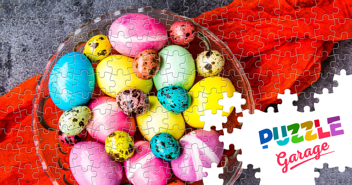 Colorful eggs Jigsaw Puzzle (Holidays, Easter) | Puzzle Garage