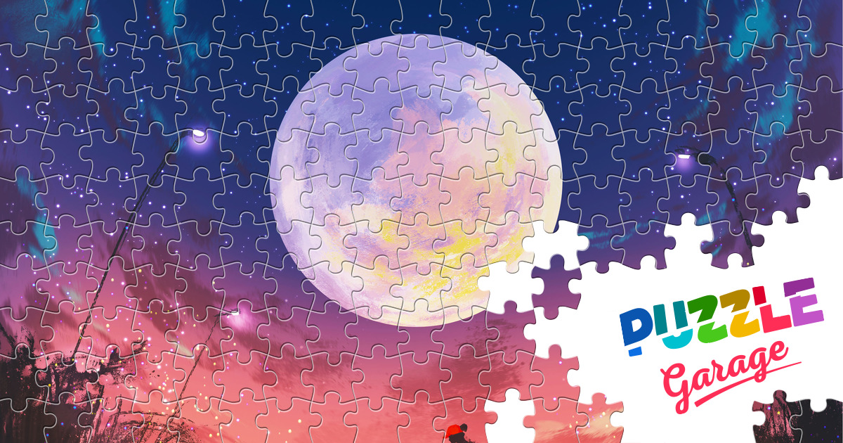 Starlight Night Jigsaw Puzzle (Art, Painting) | Puzzle Garage