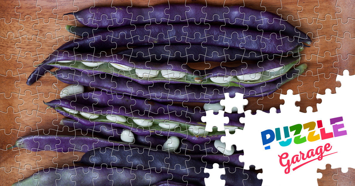 Purple beans Jigsaw Puzzle (Plants, Vegetables) | Puzzle Garage