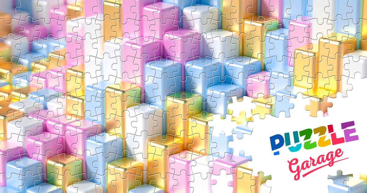 3D Abstraction: Square rectangles Jigsaw Puzzle (Other, Abstraction ...