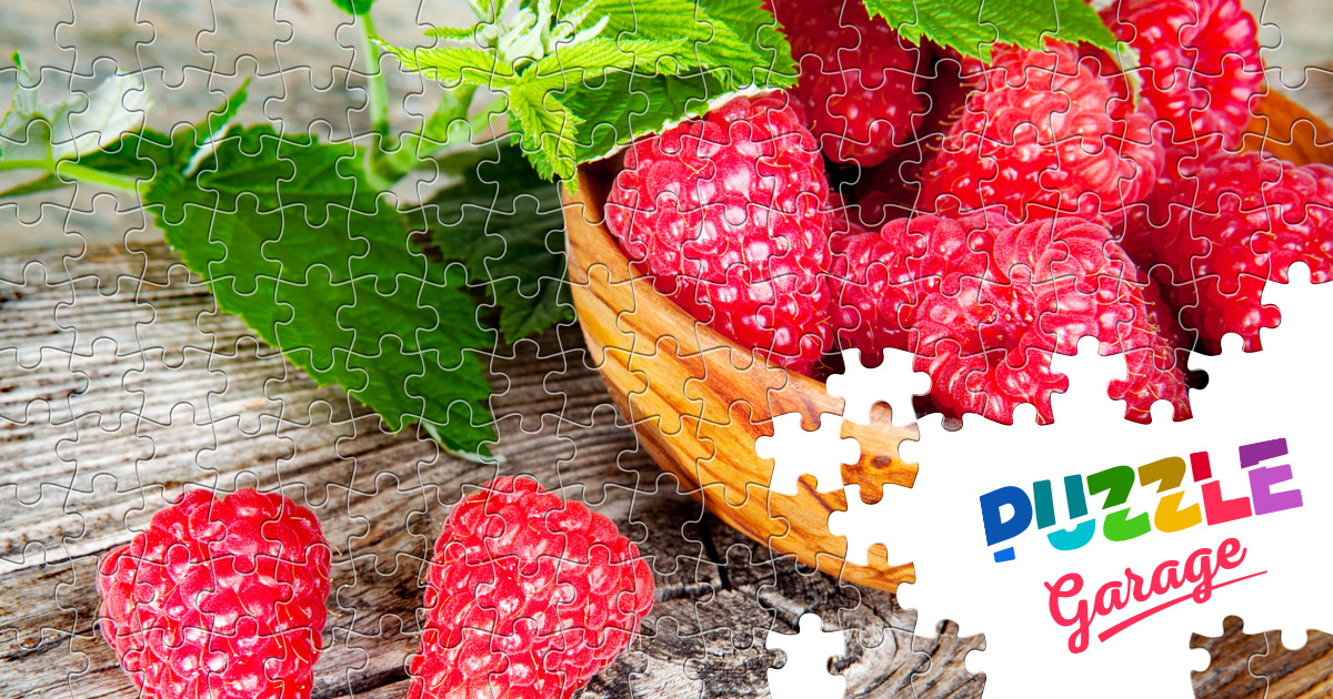 Raspberries in a bowl Jigsaw Puzzle (Plants, Berries) | Puzzle Garage