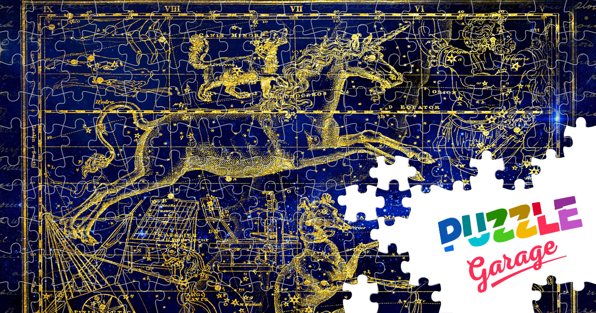 Constellation on a star map Jigsaw Puzzle (Space, Astronomy) | Puzzle ...