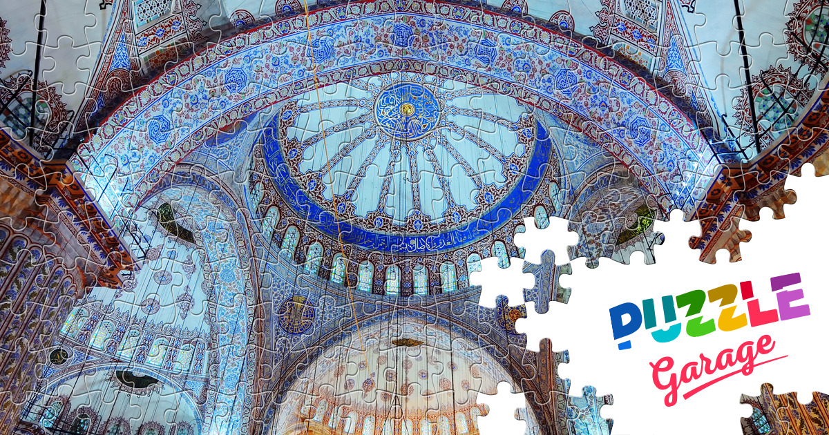 Blue Mosque in Istanbul Jigsaw Puzzle (Countries, Turkey) | Puzzle Garage