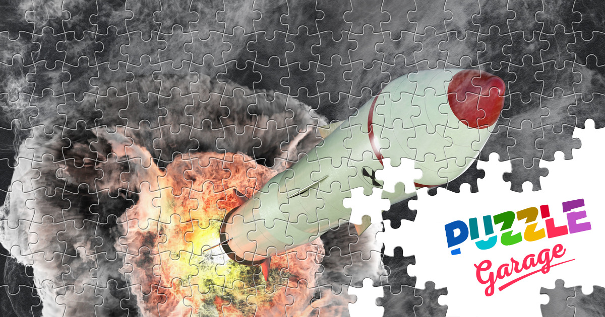 Nuclear missile launch Jigsaw Puzzle (Space, Cosmonautics) | Puzzle Garage