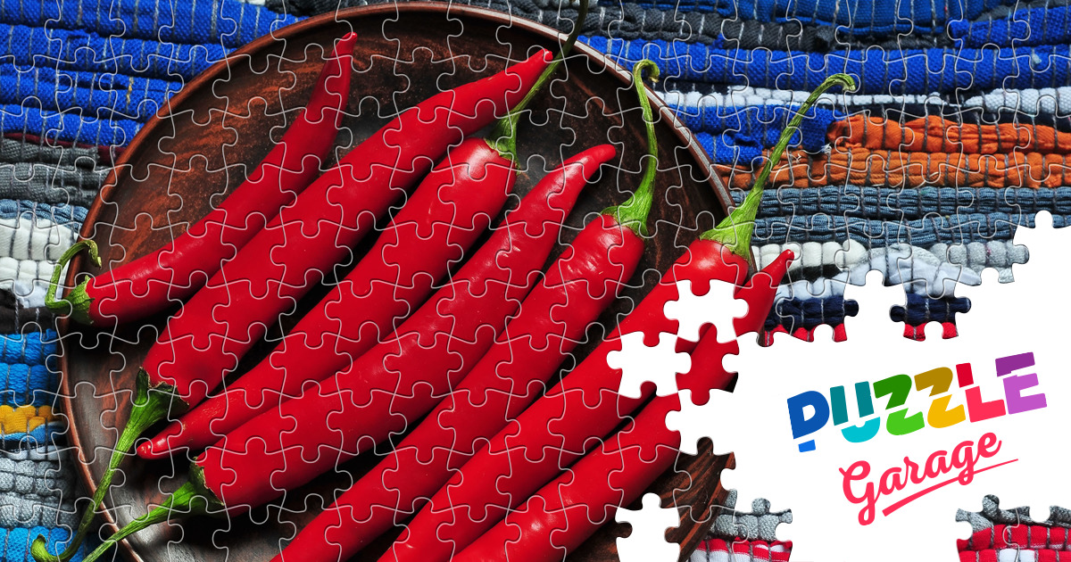 Red chili peppers Jigsaw Puzzle (Plants, Vegetables) | Puzzle Garage