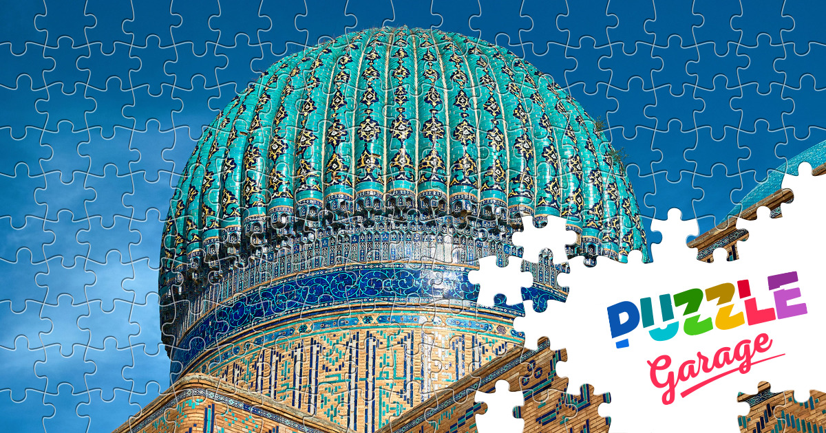 Dome of the mausoleum of Khoja Ahmed Yasawi Jigsaw Puzzle (Countries ...