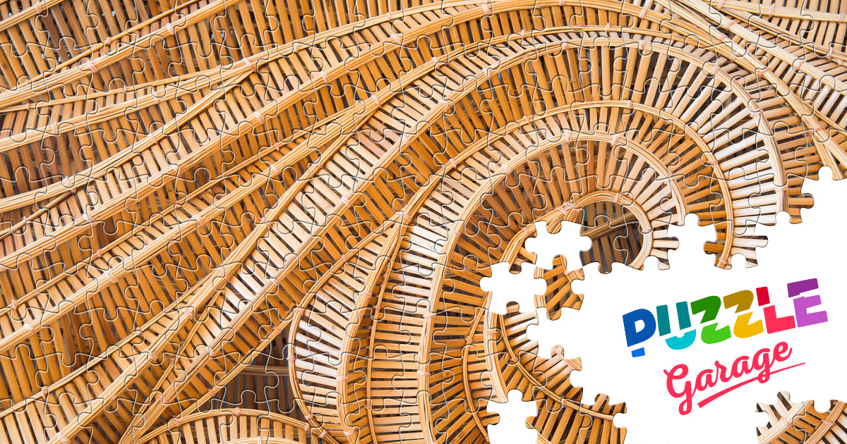 Bamboo spirals Jigsaw Puzzle (Home, Interiors) | Puzzle Garage