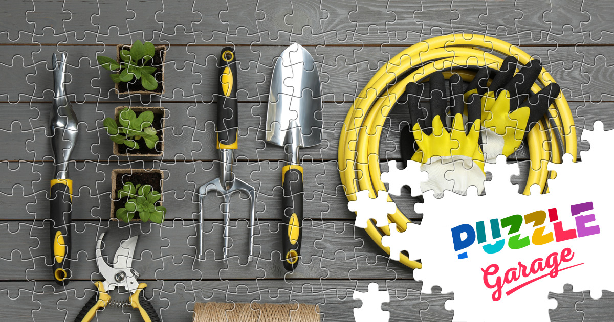 Garden tools and plants Jigsaw Puzzle (Stuff, Tools) | Puzzle Garage