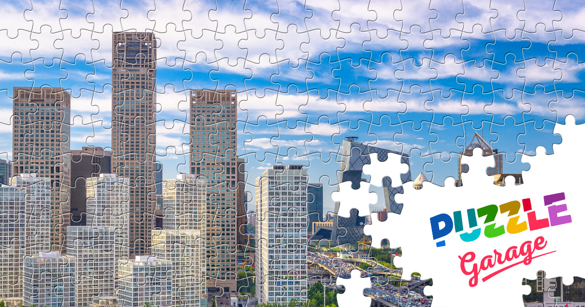 Financial district in Beijing Jigsaw Puzzle (Countries, China) | Puzzle ...