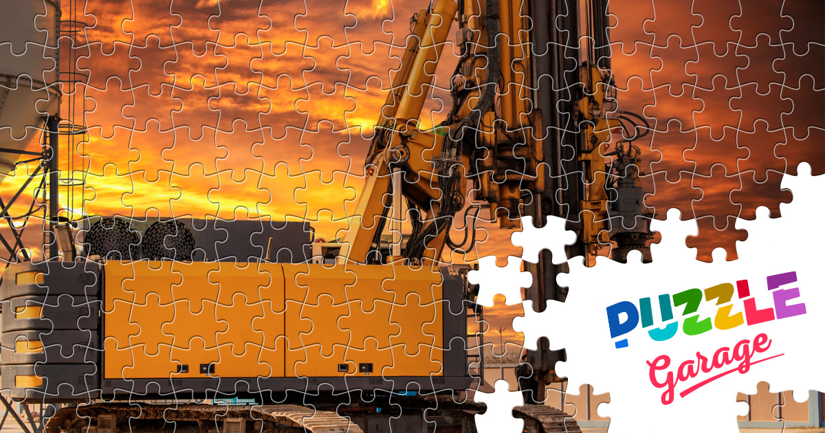 Hydraulic Drilling Rig Jigsaw Puzzle (Technics, Special machinery ...