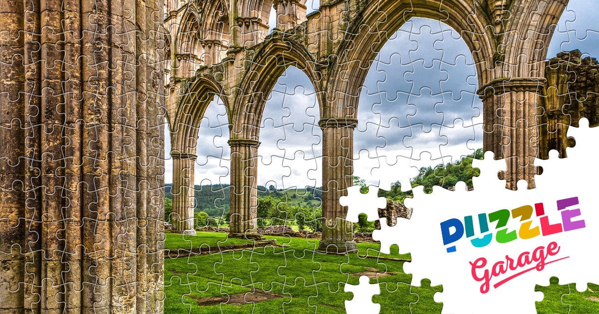 Ruins of Rivaud Abbey Jigsaw Puzzle (Countries, Great Britain) | Puzzle ...
