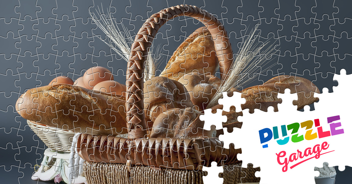 Bread in a basket Jigsaw Puzzle (Home, Food) | Puzzle Garage