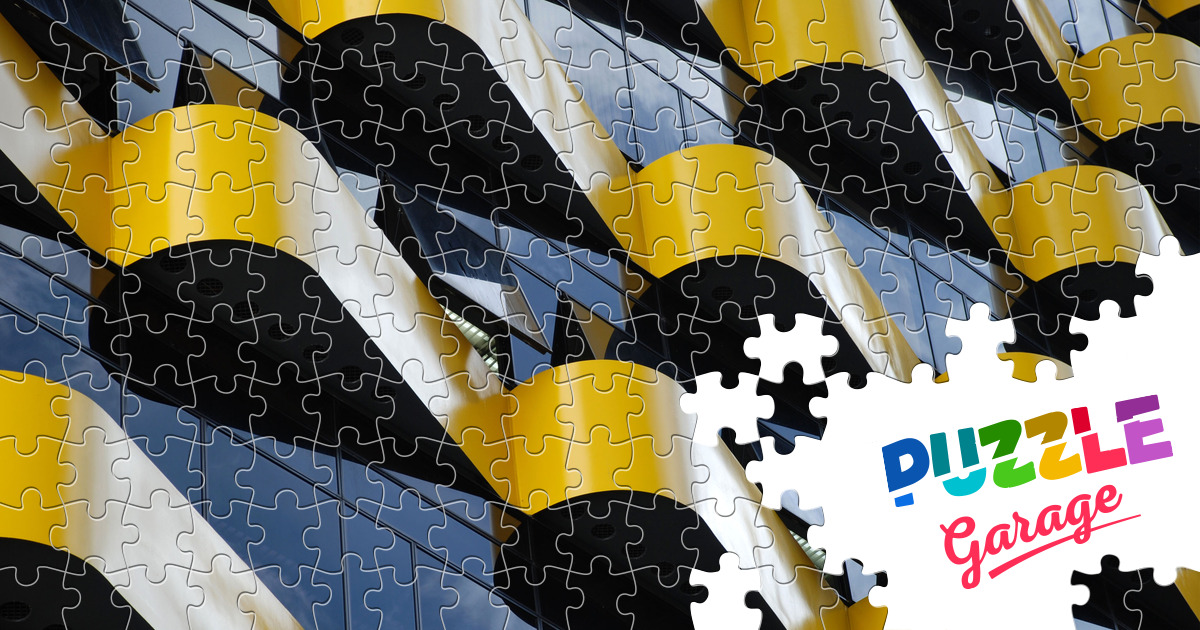 Building with yellow balconies Jigsaw Puzzle (Home, Facades) | Puzzle ...