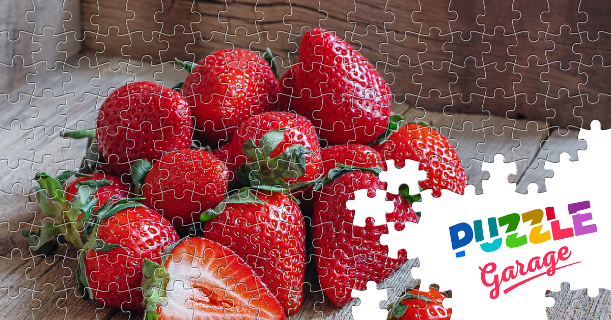 Strawberry Jigsaw Puzzle (Plants, Berries) | Puzzle Garage