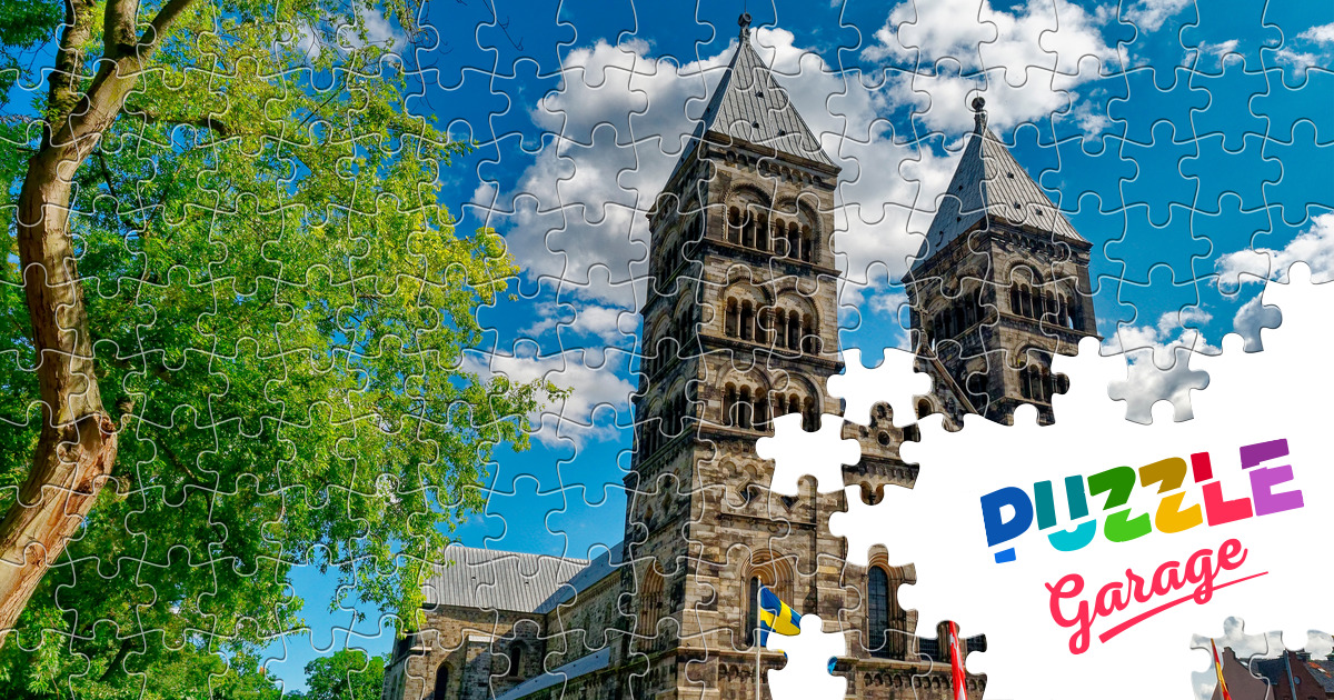 Lund Cathedral Jigsaw Puzzle (Countries, Sweden) | Puzzle Garage