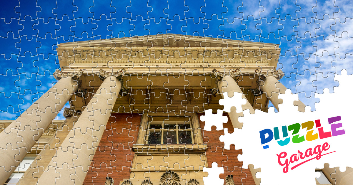 Facade of the Central Library in Cambridge Jigsaw Puzzle (Home, Facades ...