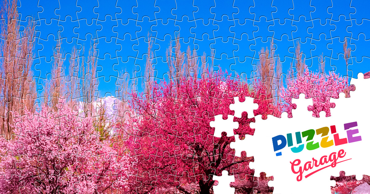 Pink trees Jigsaw Puzzle (Plants, Trees) | Puzzle Garage