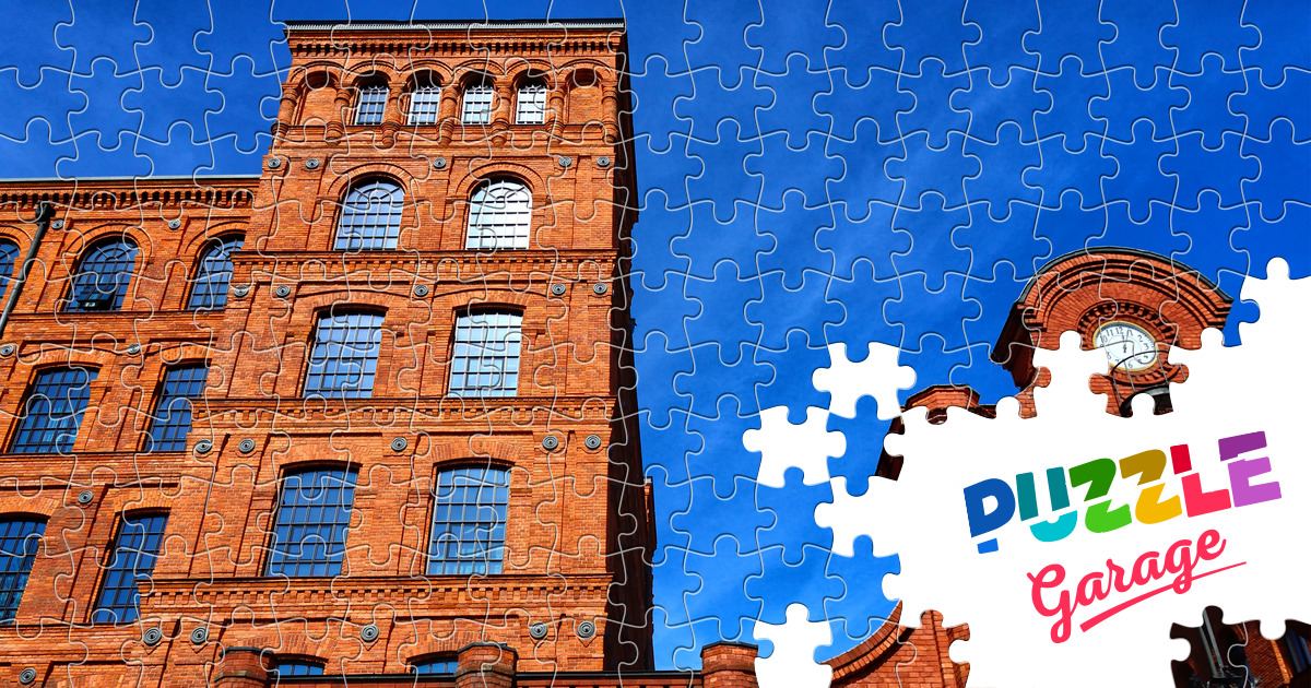 Facade of an old factory Jigsaw Puzzle (Countries, Poland) | Puzzle Garage