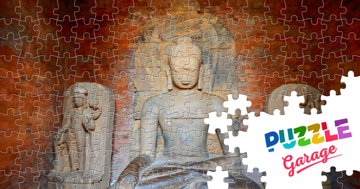 Ancient Buddha sculpture Jigsaw Puzzle (Art, Sculpture) | Puzzle Garage