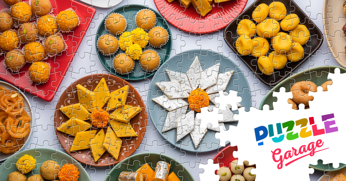 Indian sweets Jigsaw Puzzle (Home, Food) | Puzzle Garage