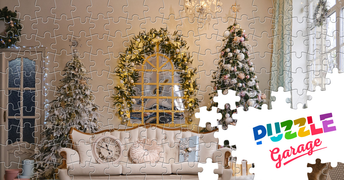 Room interior for the New Year Jigsaw Puzzle (Holidays, New Year ...