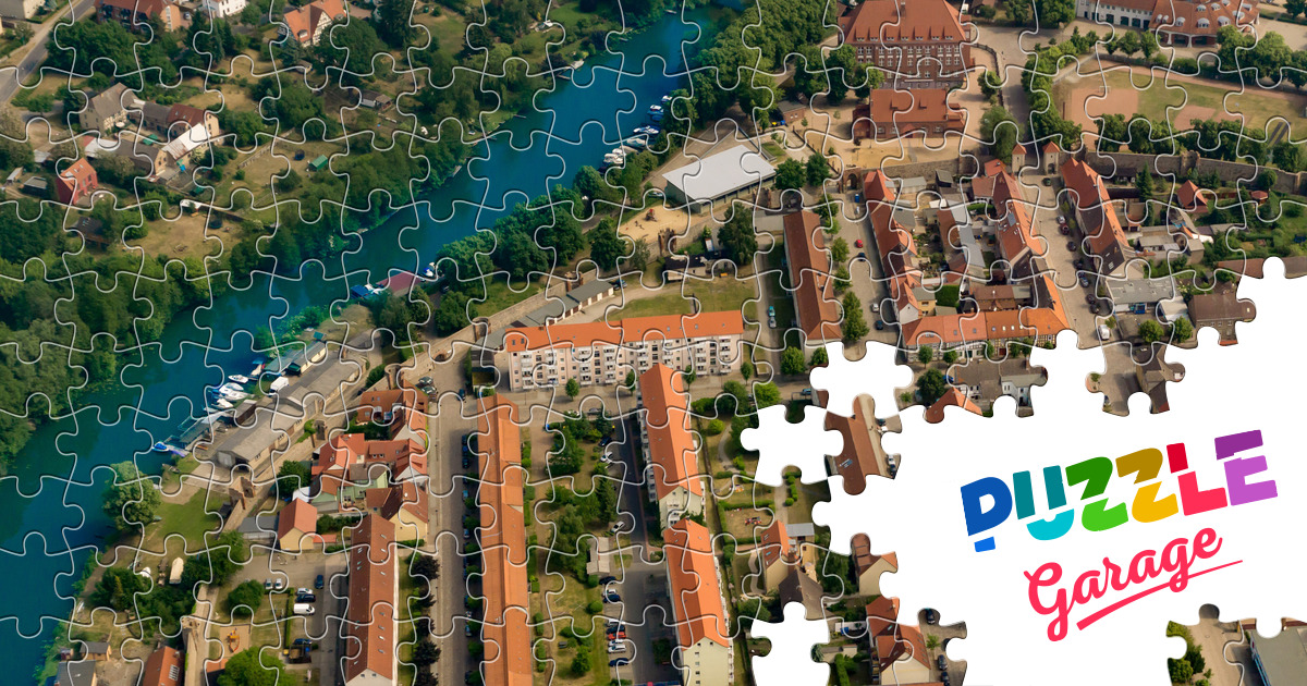 Top view of the city Jigsaw Puzzle (Other, Aerial view) | Puzzle Garage