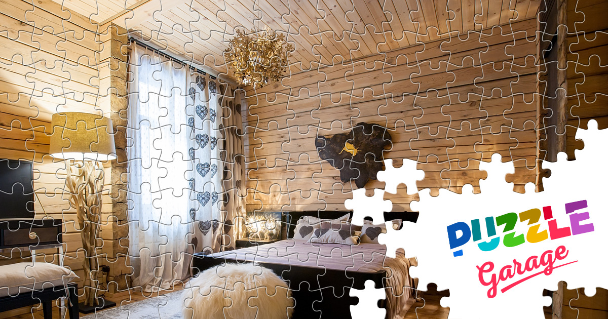 Interior of a wooden house Jigsaw Puzzle (Home, Interiors) | Puzzle Garage