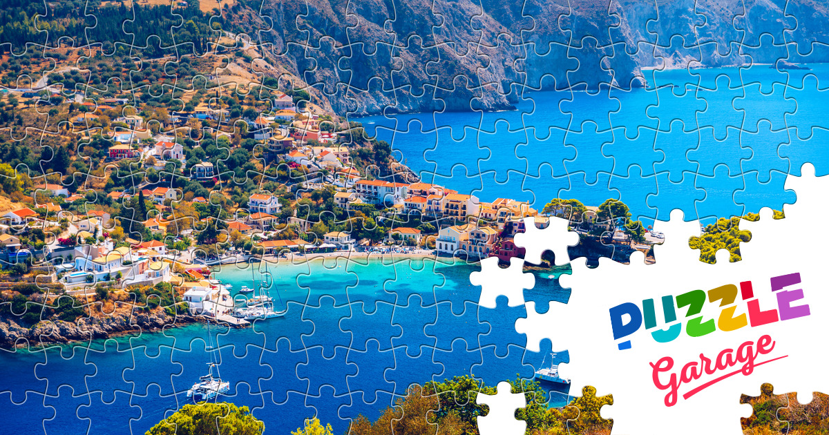 Asos village Jigsaw Puzzle (Countries, Greece) | Puzzle Garage