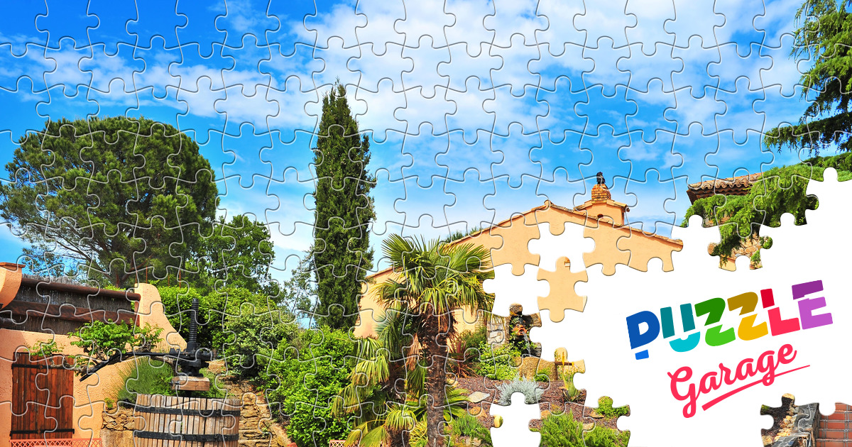 Small wine castle in Provence Jigsaw Puzzle (Countries, France ...