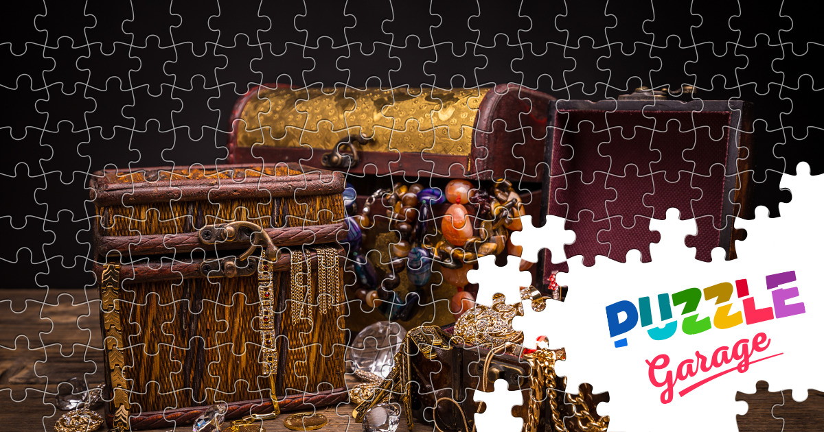 Treasures in chests Jigsaw Puzzle (Stuff, Jewellery) | Puzzle Garage
