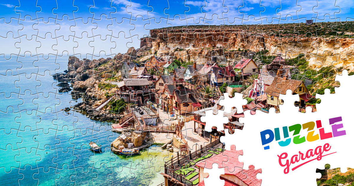 Popeye Village Jigsaw Puzzle (Countries, Malta) | Puzzle Garage